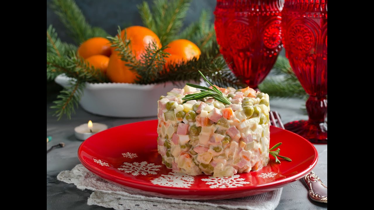 Новогодние салаты - YouTube