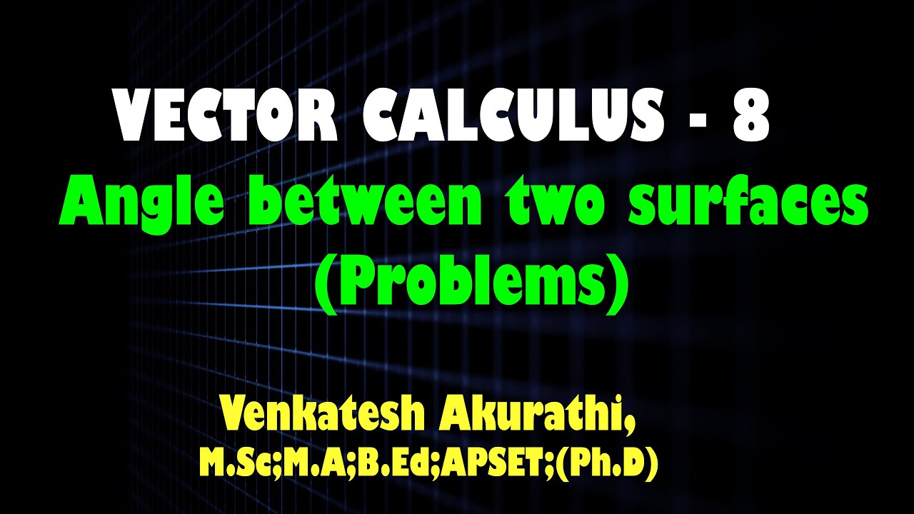 ANGLE BETWEEN TWO SURFACES - YouTube