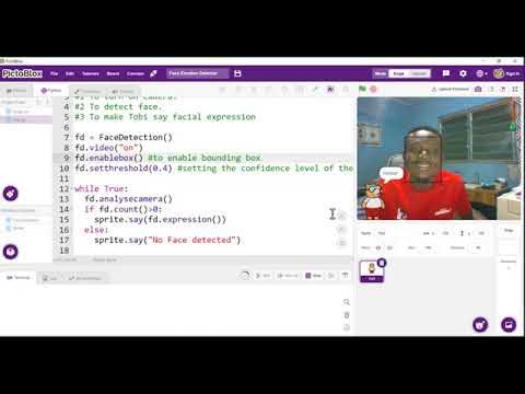 Face Emotion Detector in pictoblox - YouTube