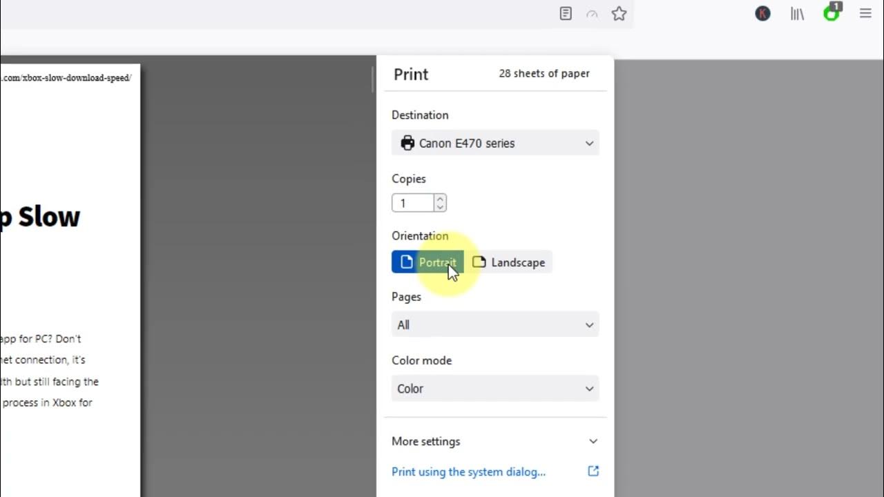 Fix printing problems in Firefox browser - YouTube