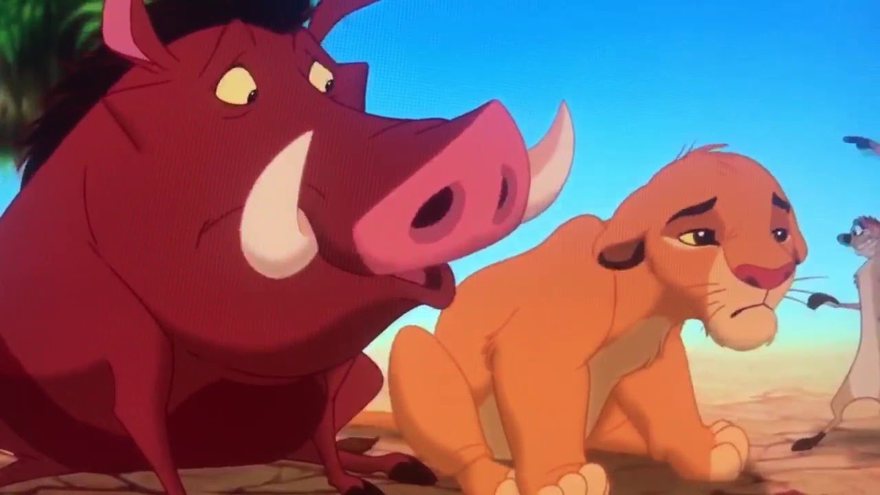 Lion king simba meets timon and pumbaa - YouTube