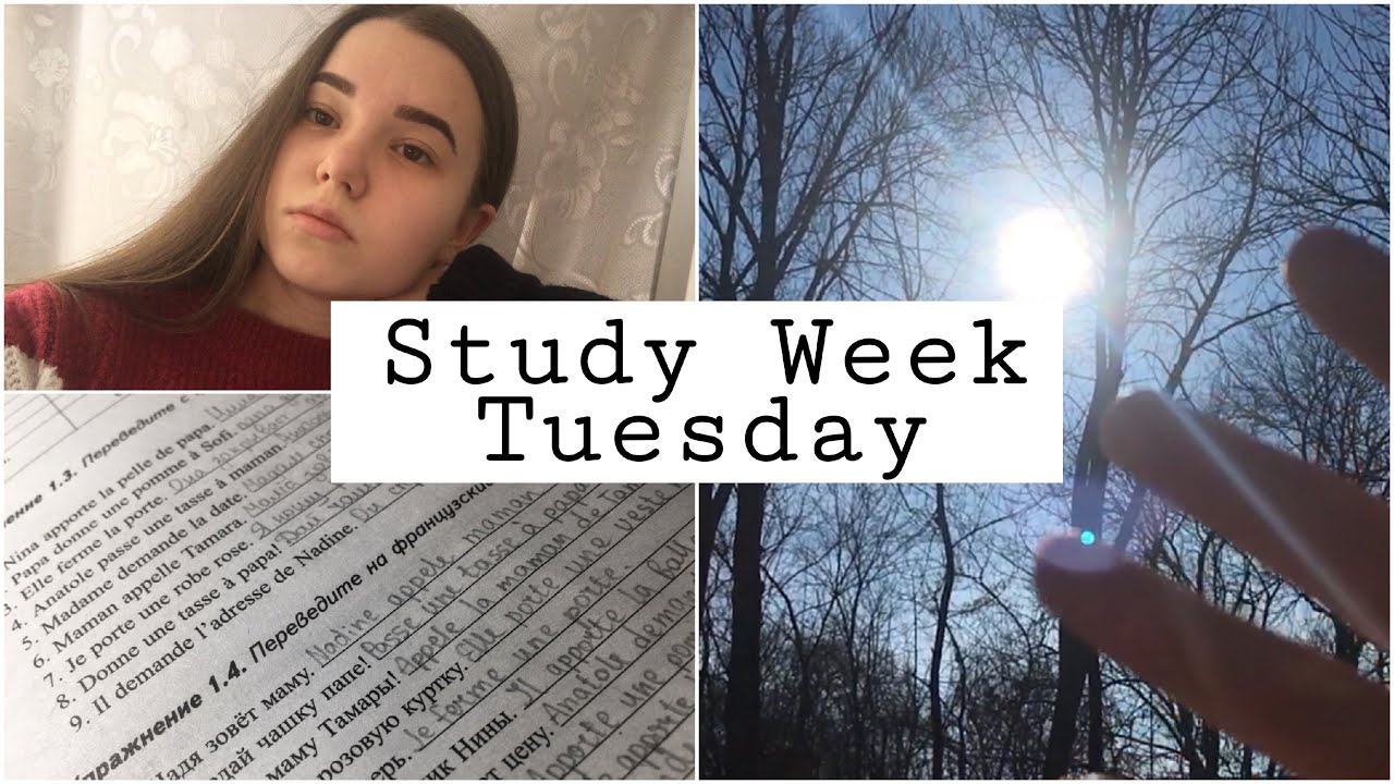 Study Week | Неделя Учёбы | Вторник | Study With Me | Motivation ...
