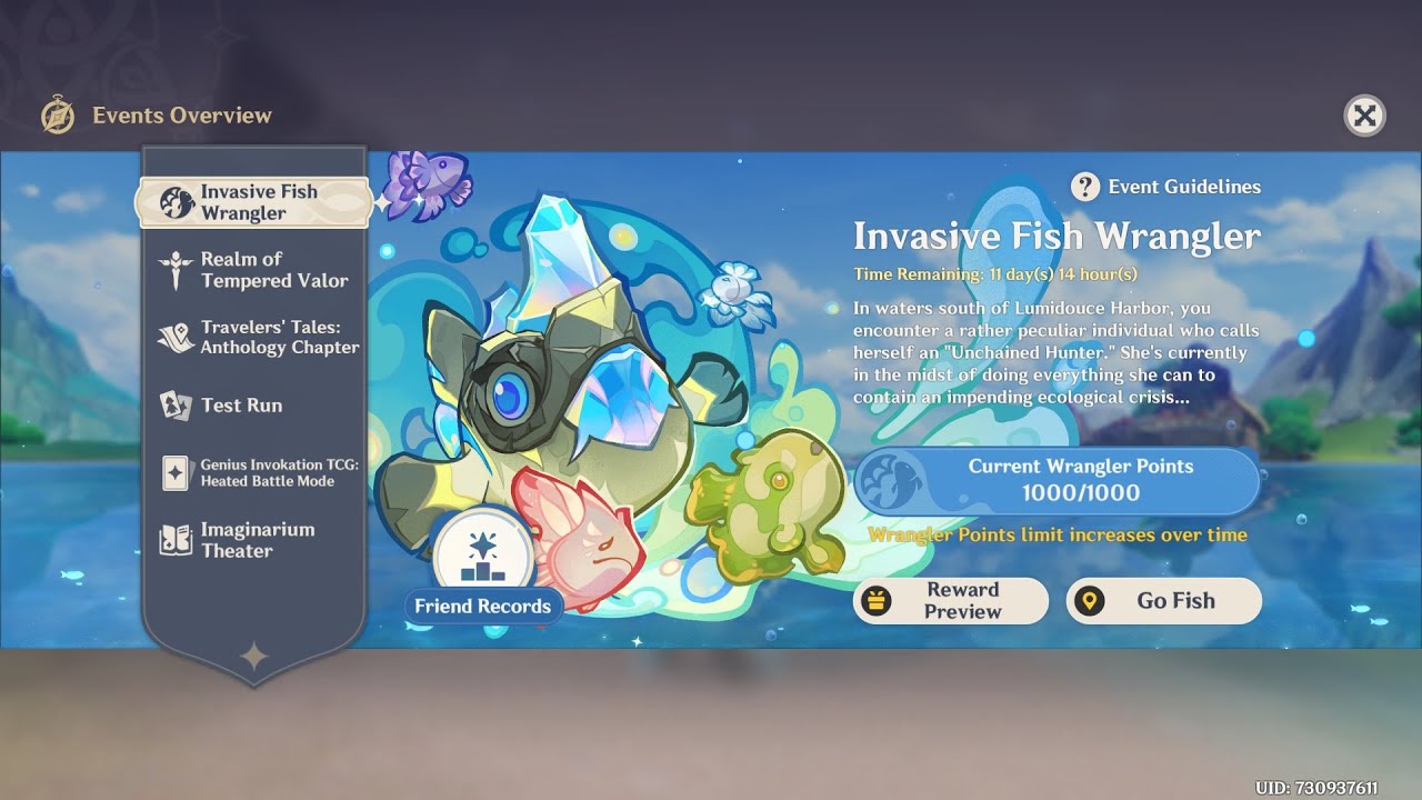 [Genshin] Invasive Fish Wrangler - Fish-Off Mode - YouTube