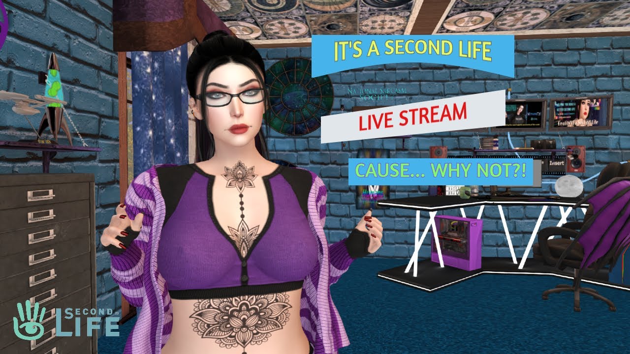 Second Life Sat/Sun LIVE Stream Random - Confessions, Obsessions, Whatevers! - YouTube