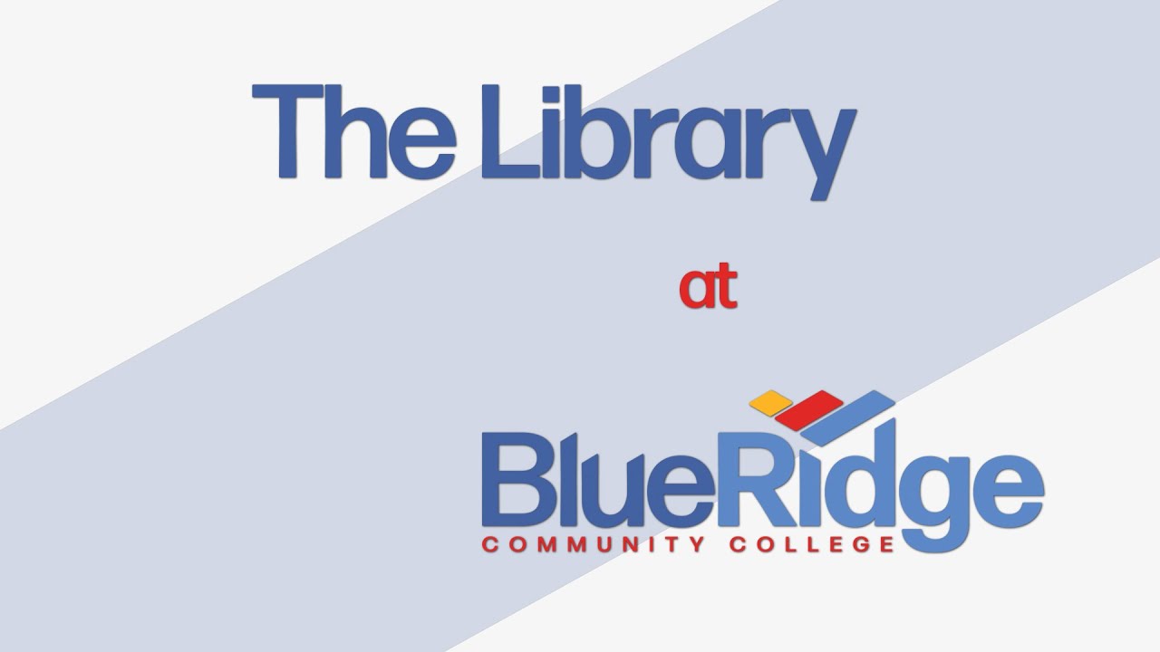 Blue Ridge Libraries - YouTube