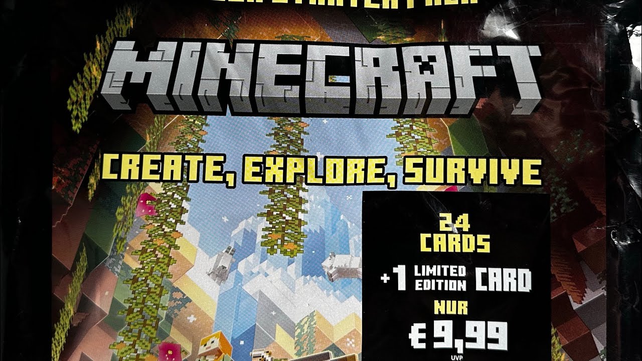 NEUE Mega Starter Pack Minecraft Create Explore Survive Trading Cards ...