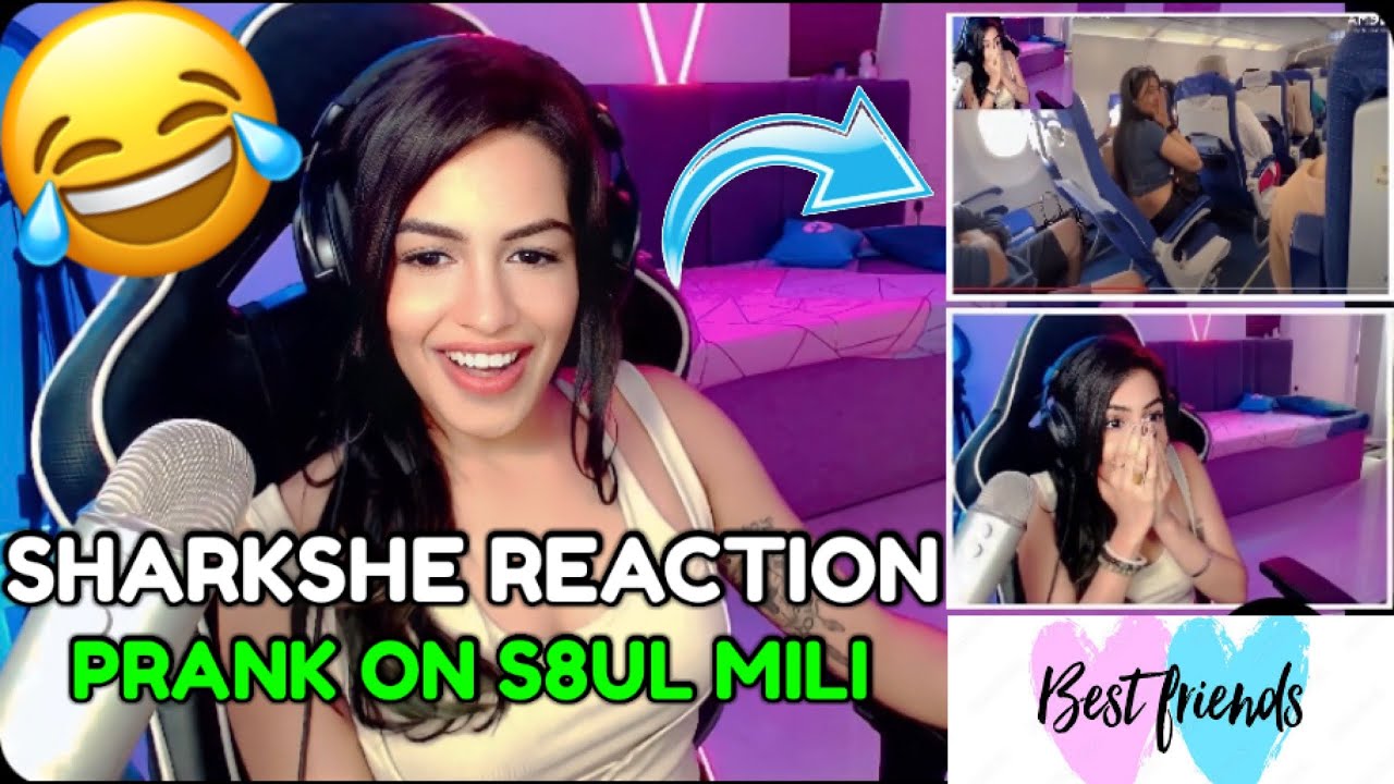 SHARKSHE ON S8UL MILI🥰 LIZARD PRANK ON MILI SHARKSHE REACTION😍 BEST ...