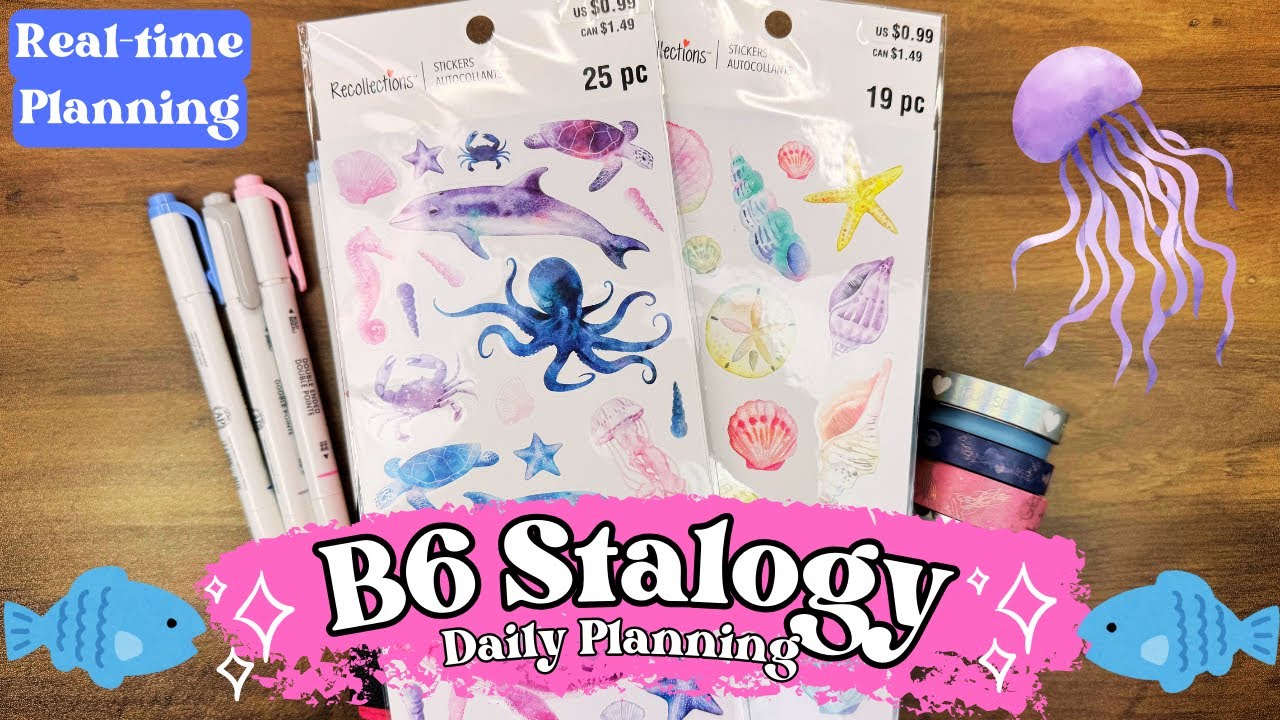 B6 Stalogy Notebook Planner - Decorate & Plan with Me - Stickers ...