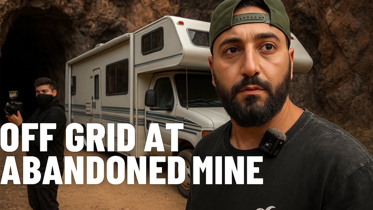 OFF-GRID CAMPING in MY MOTORHOME AT ABANDONED MINE! - YouTube