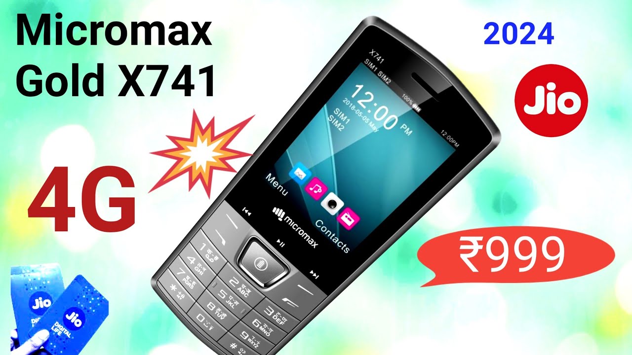 New 4G mobile 2024 Micromax X 741 4G keypad phone unboxsing | auto call ...