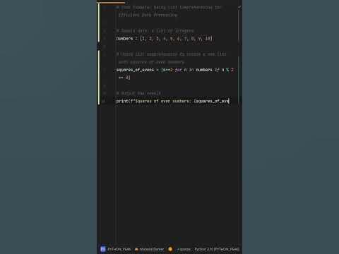 How can list comprehensions improve Python code? Unlock Python #speed Master List Comprehensions ...