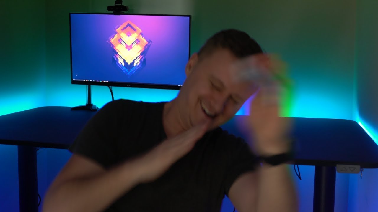 Pimp my Ikea Bekant Standing Desk!!🌈 USB Powered RGB Led Strip ...