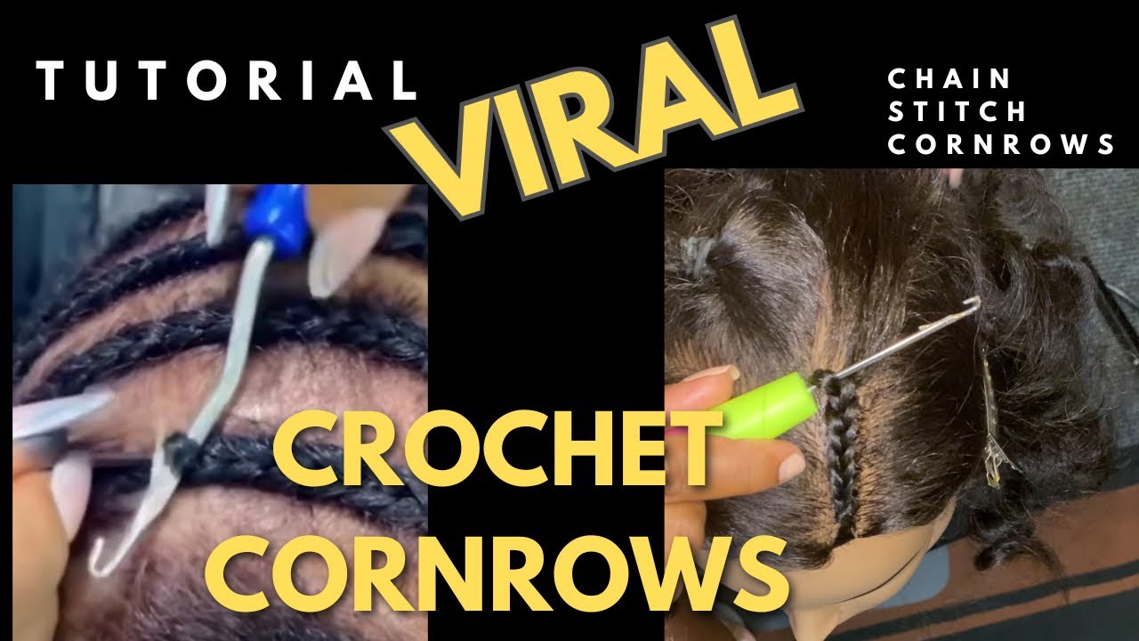 Tutorial VIRAL CROCHET CORNROW - A New Way To Cornrow - how to chain ...