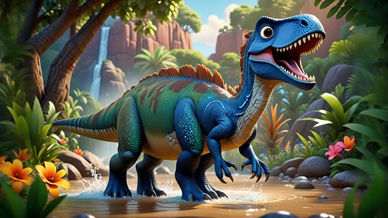 Three Dancing Dinosaurs Shake and Stomp | Dinosaur Counting Song for ...