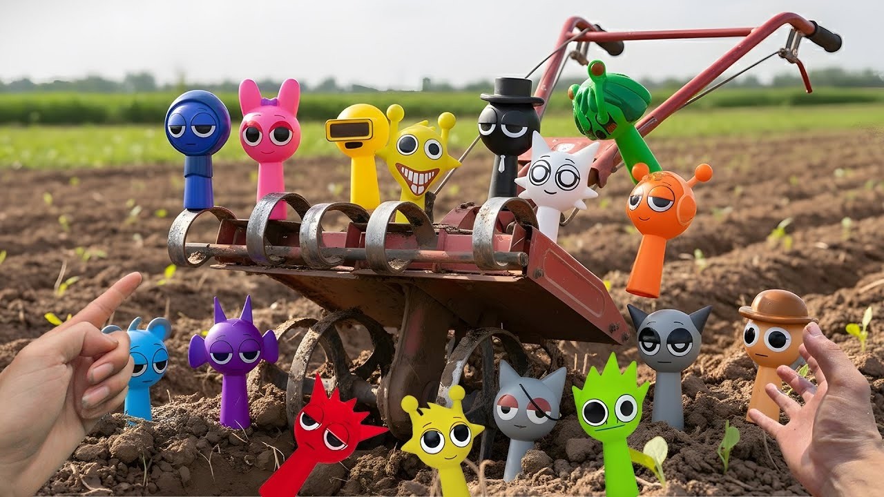 The hidden spot Sprunki on the tractor. - YouTube