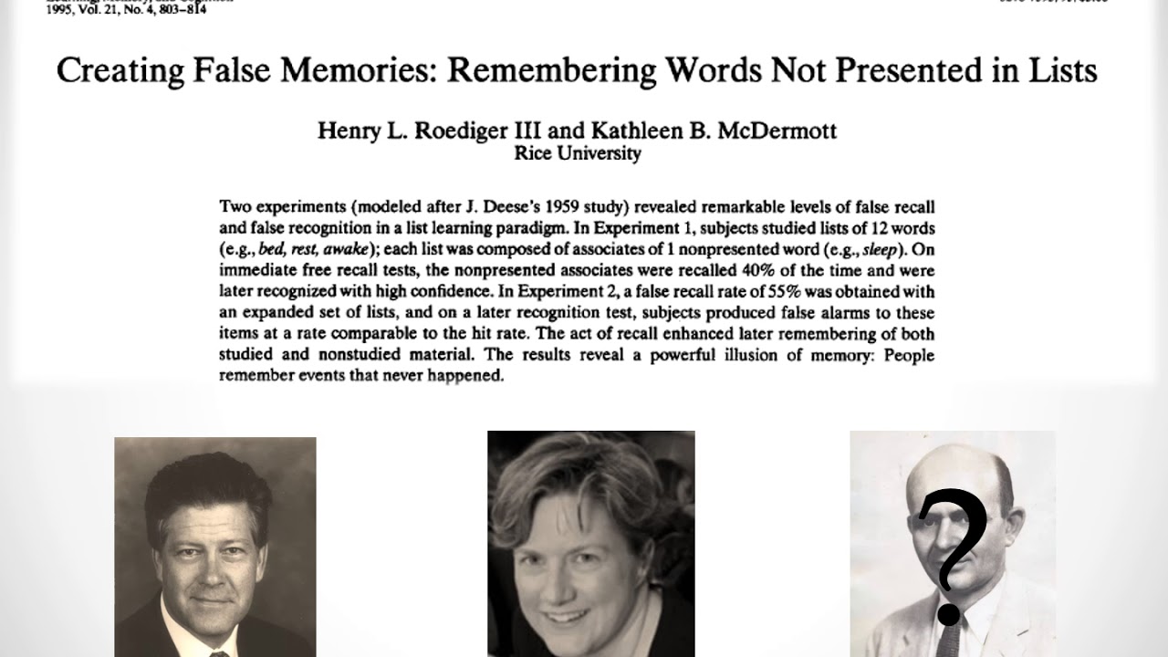 James Deese and the Origins of the DRM (Capodanno) - YouTube