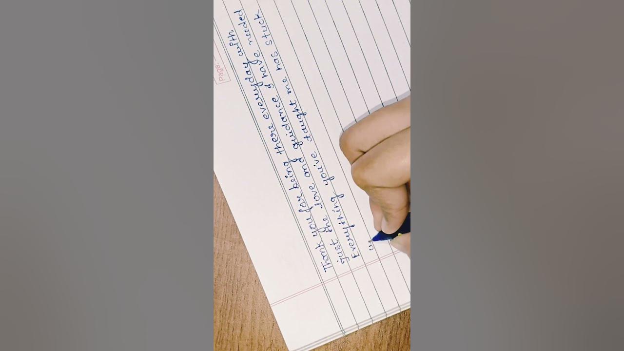 Neat and clean handwriting || Super clean handwriting practice - YouTube