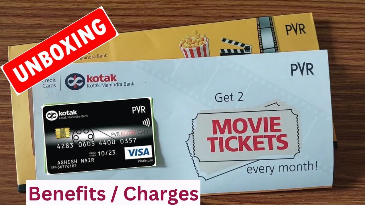 Kotak PVR Credit Card Unboxing || Best credit card for movies - YouTube