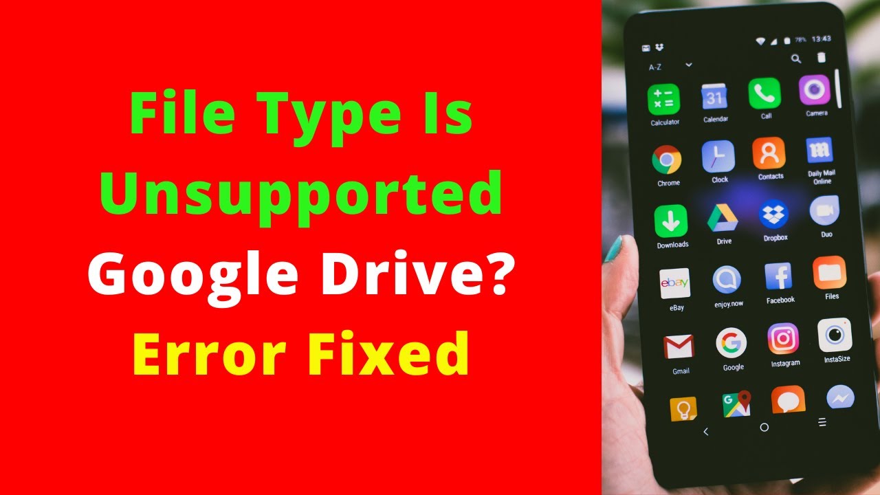 This File Type Is Unsupported Google Drive Error Fixed YouTube This File Type Is Unsupported Google Drive Error Fixed YouTube