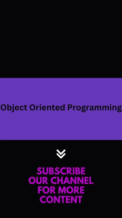 Introduction To Object Oriented Programming Java Javaprogramming Telusko Youtube