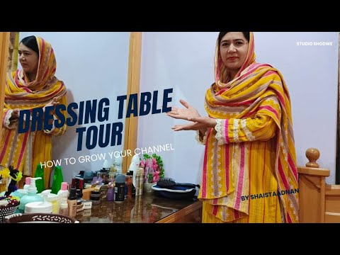 Dressing table tour||Dressing table decoration||my perfumes and ...