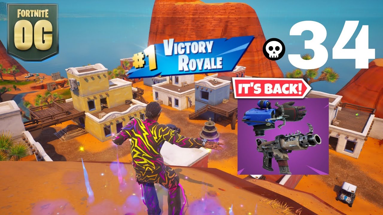 34 Elimination Solo vs Squads Win 'FORTNITE OG' Full Gameplay - YouTube