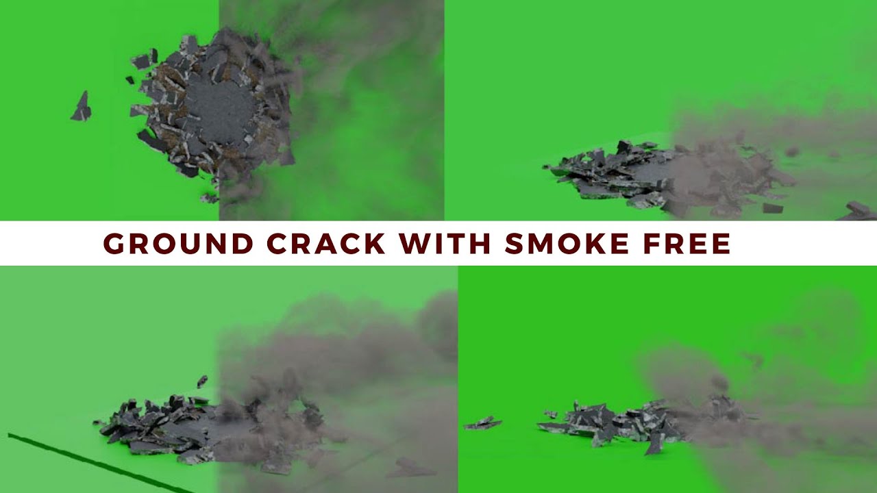 Ground Collapse Crack Green Screen Animation Background Free - YouTube