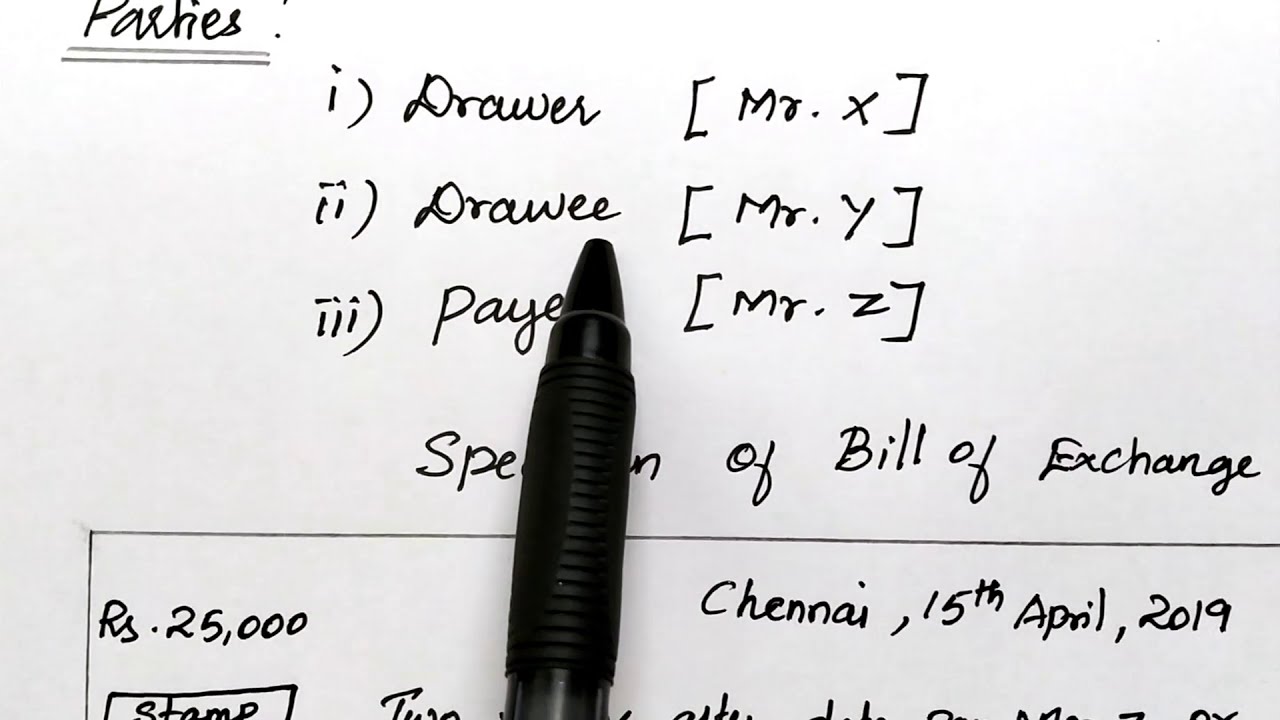 #1 Bill of Exchange & Promissory note | Negotiable Instrument ...