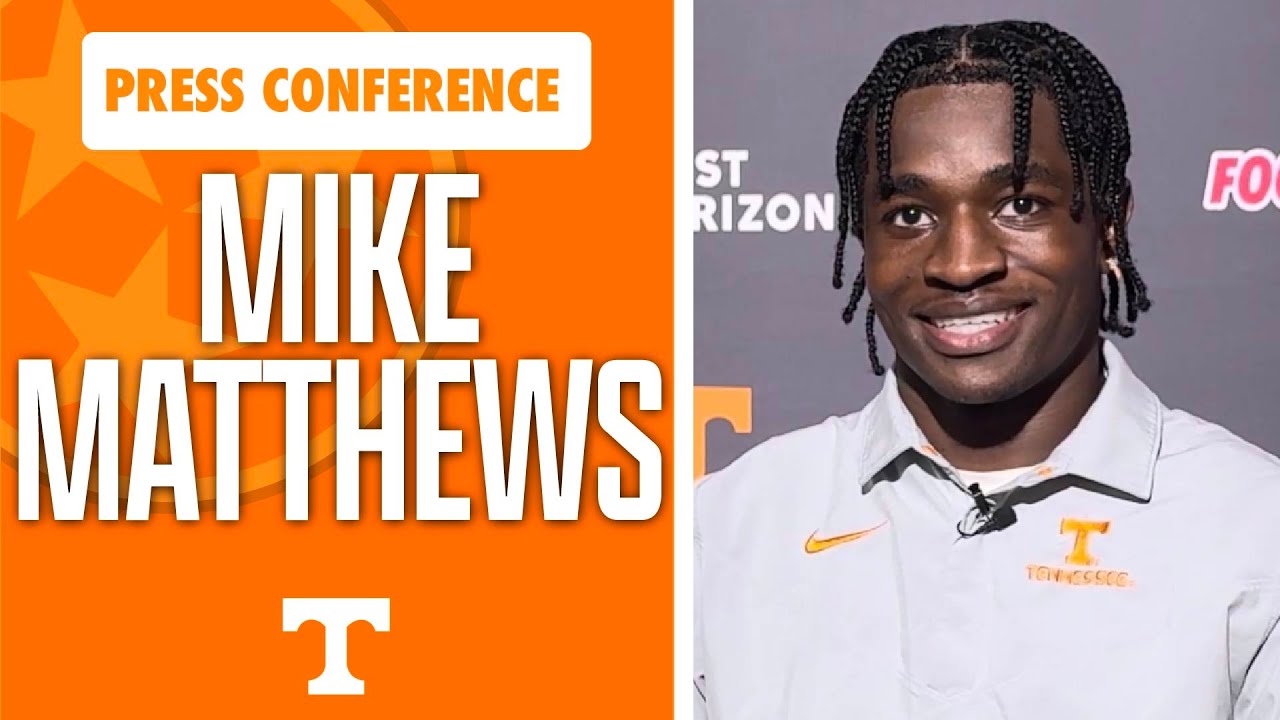 Tennessee football WR Mike Matthews talks during Vanderbilt week I GBO ...