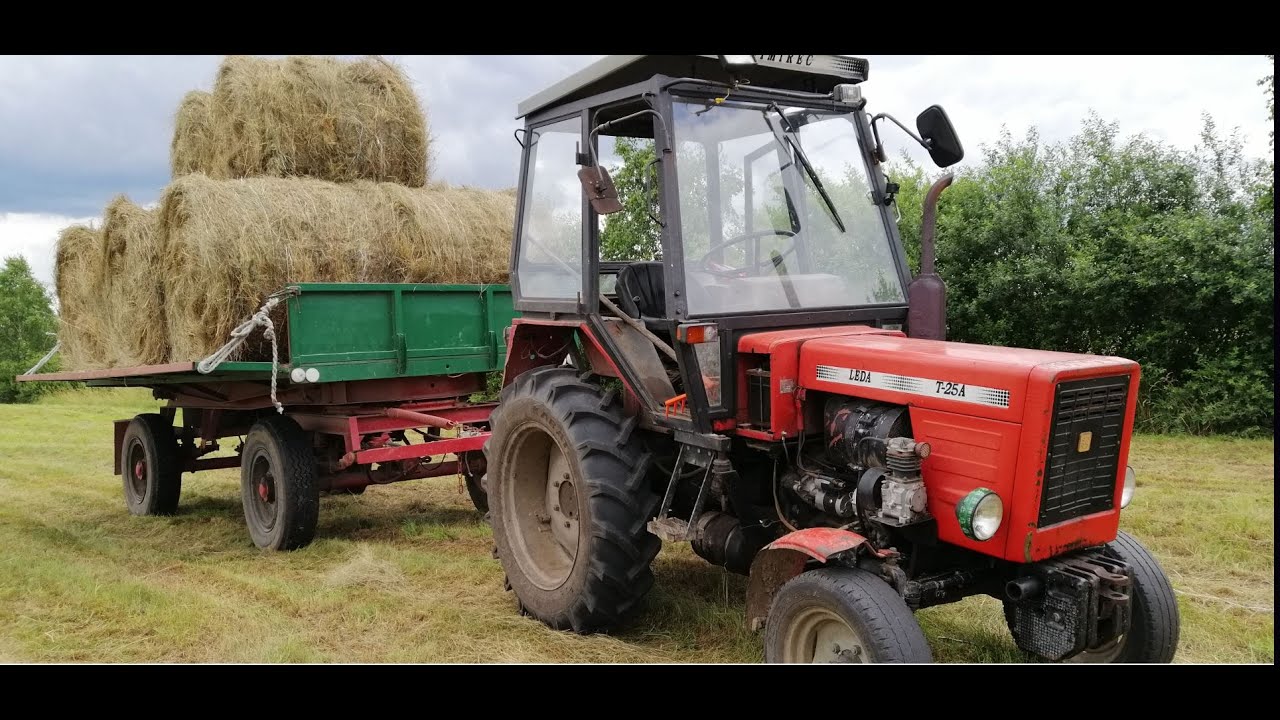 Zgrabianie i prasowanie siana 2020. T25 leda & URSUS4514 Krone KR 125 ...