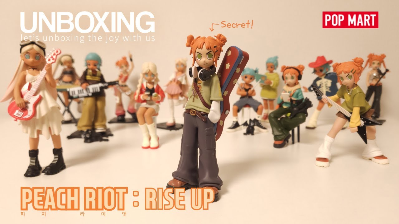 [POPMART] 1년 만에 첫 시크릿 당첨?! 피치 라이엇 | PEACH RIOT : Rise Up | Full Set ...