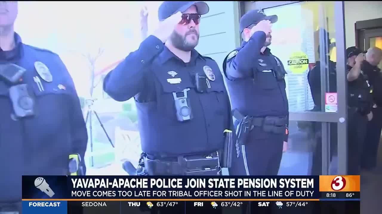 Yavapai-Apache police join Arizona state pension system - YouTube