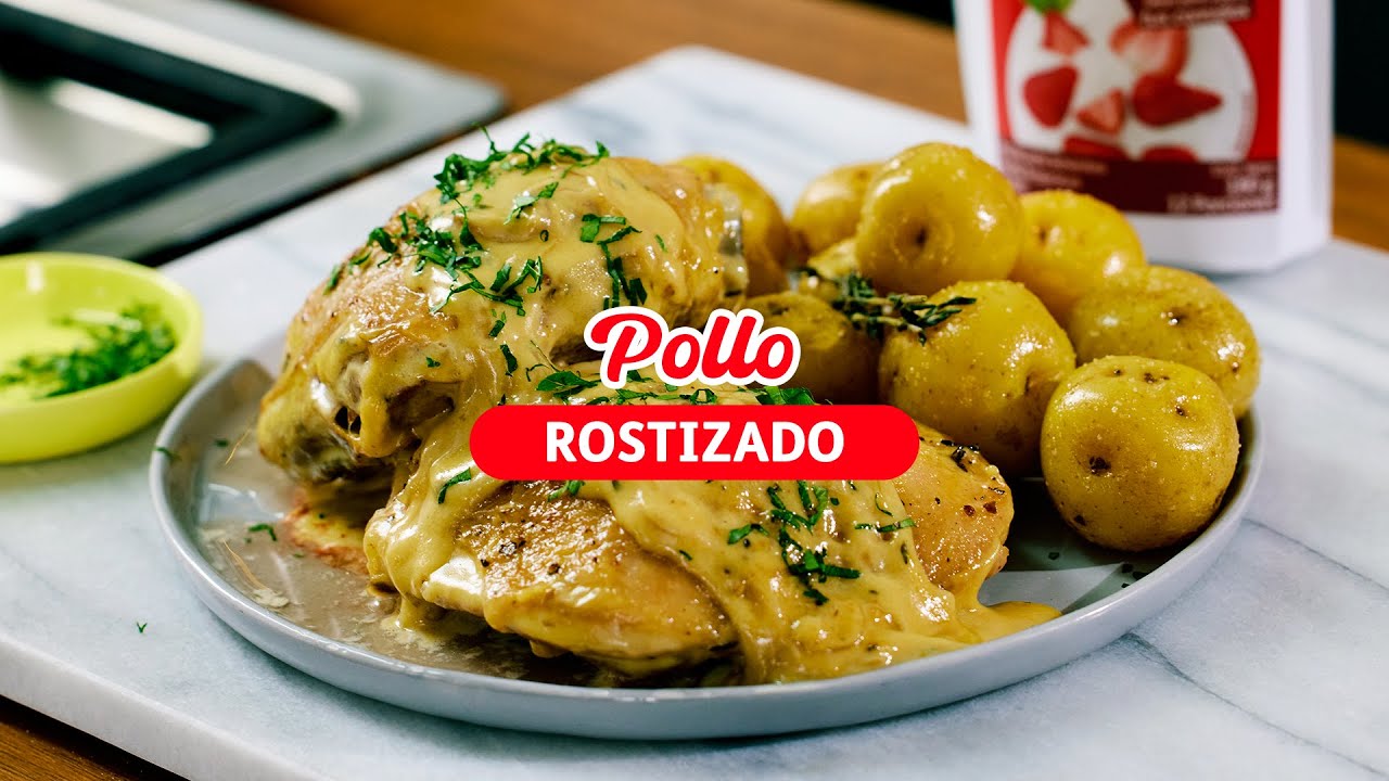 Pollo rostizado con crema de Leche Alquería 😍💕 | Recetas Alquería - YouTube