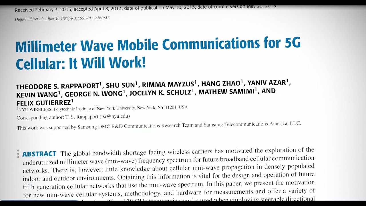 Ted Rappaport Testimonial on IEEE Access - YouTube