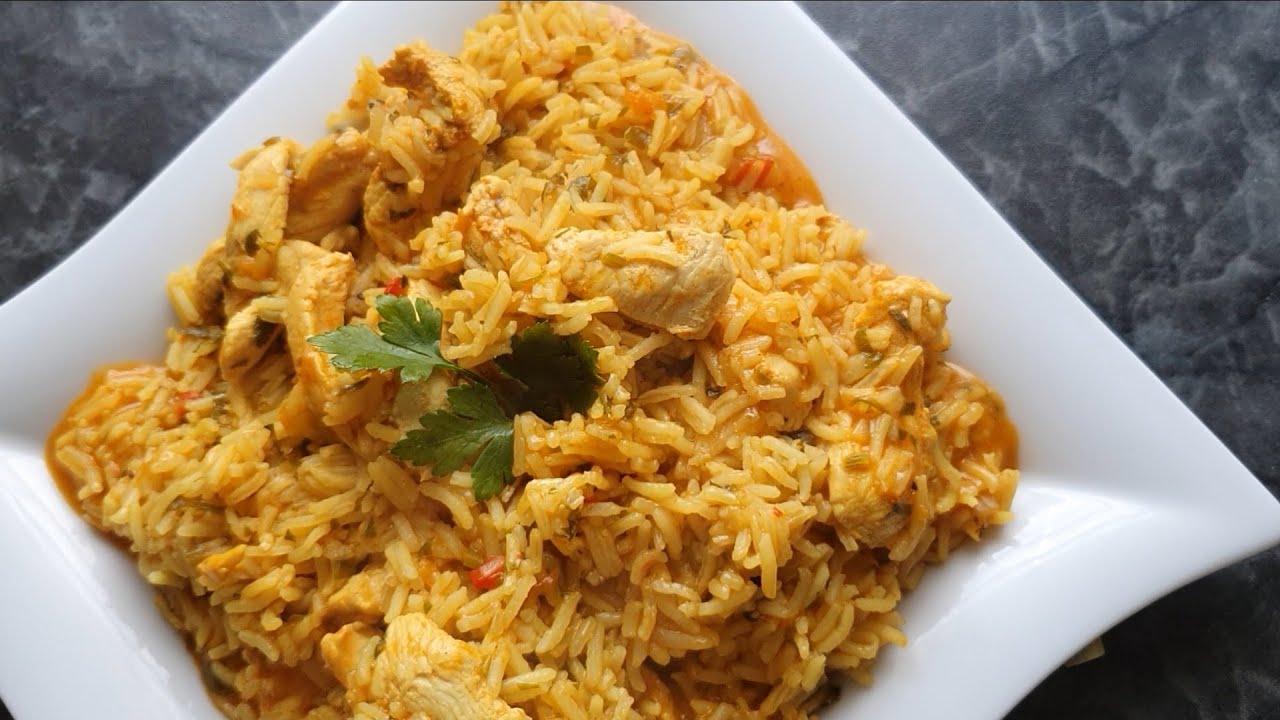 Reis mit Hähnchenbrust ganz einfach in 5 minuten|Rice with chicken ...