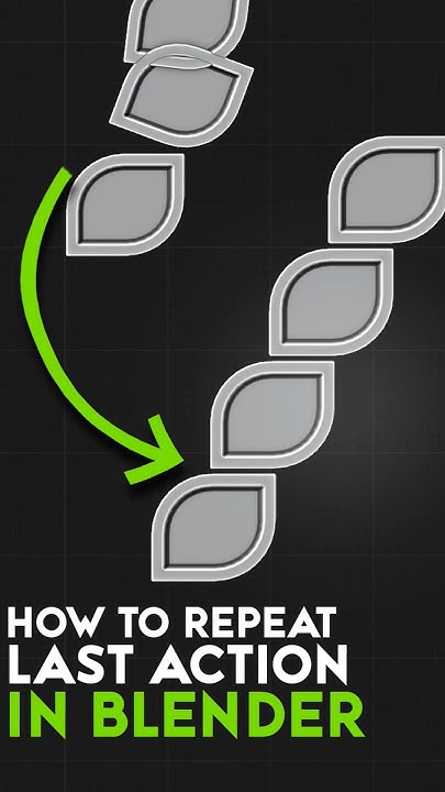 How to Repeat last Action in Blender #shorts - YouTube