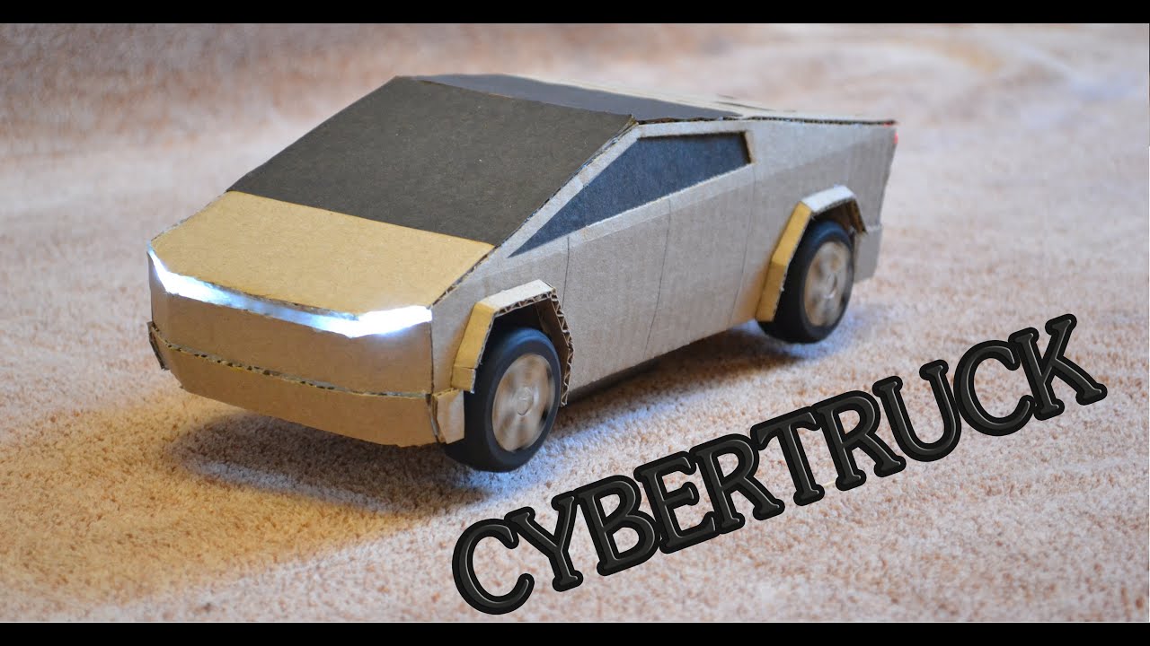 Cardboard Tesla Cybertruck DIY | Кибертрак из картона - YouTube