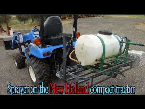 Home made boom sprayer for compact tractor(DIY) - YouTube