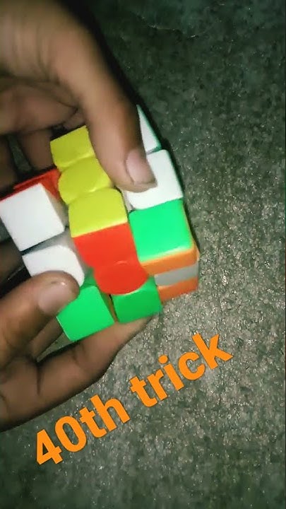 Rubik's cube solve tricks 40th trick is a best trick Rubik's cube song is a try very good my ...