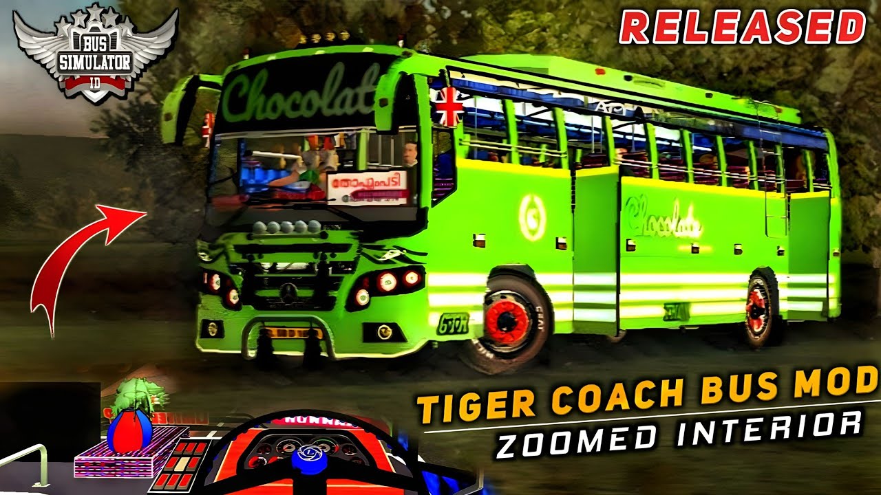download TIGER COACH BUS MOD for bus simulator indonesia | BUSSID V3.7. ...