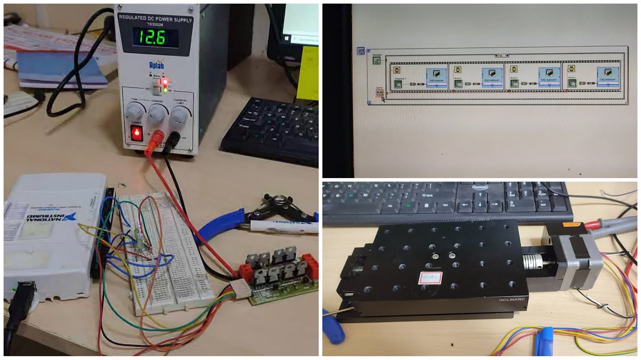Automating a Linear Actuator with LabVIEW & Simple H-Bridge Circuit ...