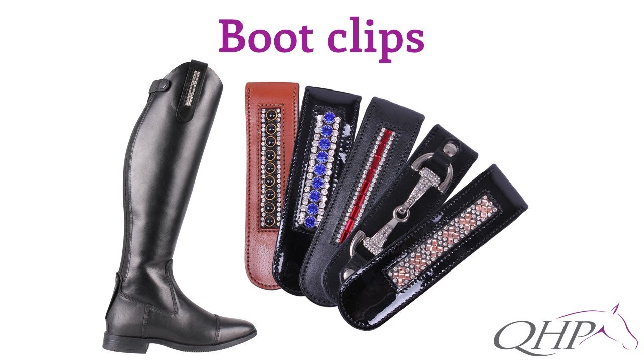 QHP riding boot clips - YouTube