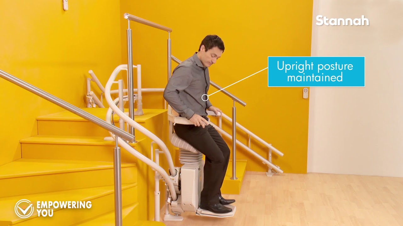 Stannah 260 | Sadler Curved Stairlift 2018 – VIVA Mobility USA - YouTube