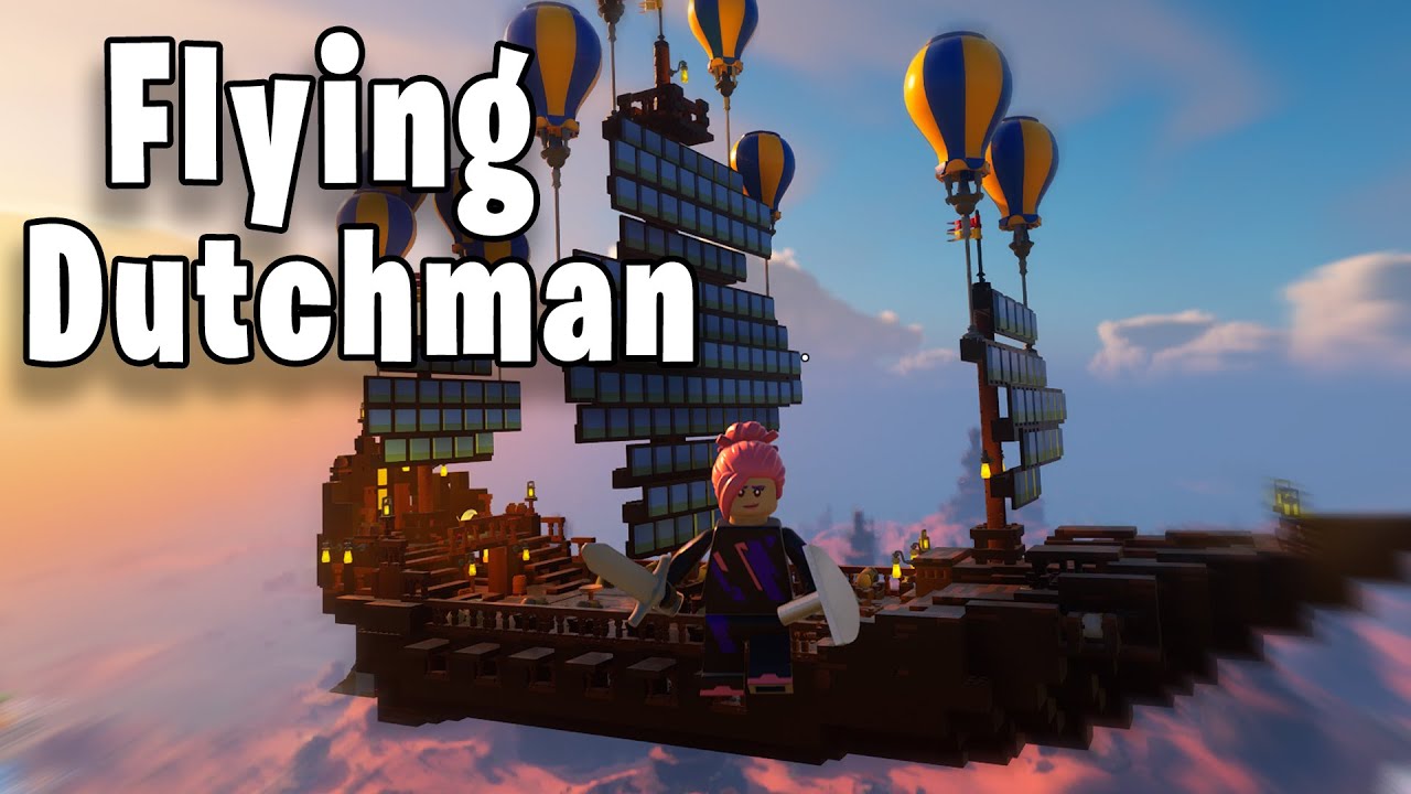 Lego Fortnite The Flying Dutchman with WORKING STEERING - YouTube