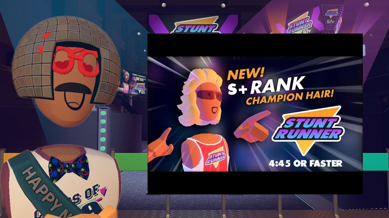 How To Get S+ In Stunt Runner In RecRoom! - YouTube