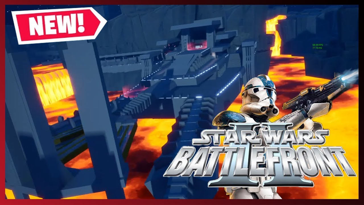 *AMAZING* Star Wars Battlefront II Mustafar Map Fortnite Creative Build ...