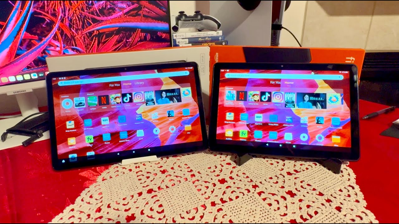 Fire Max 11 VS Fire HD 10 Tablet - YouTube