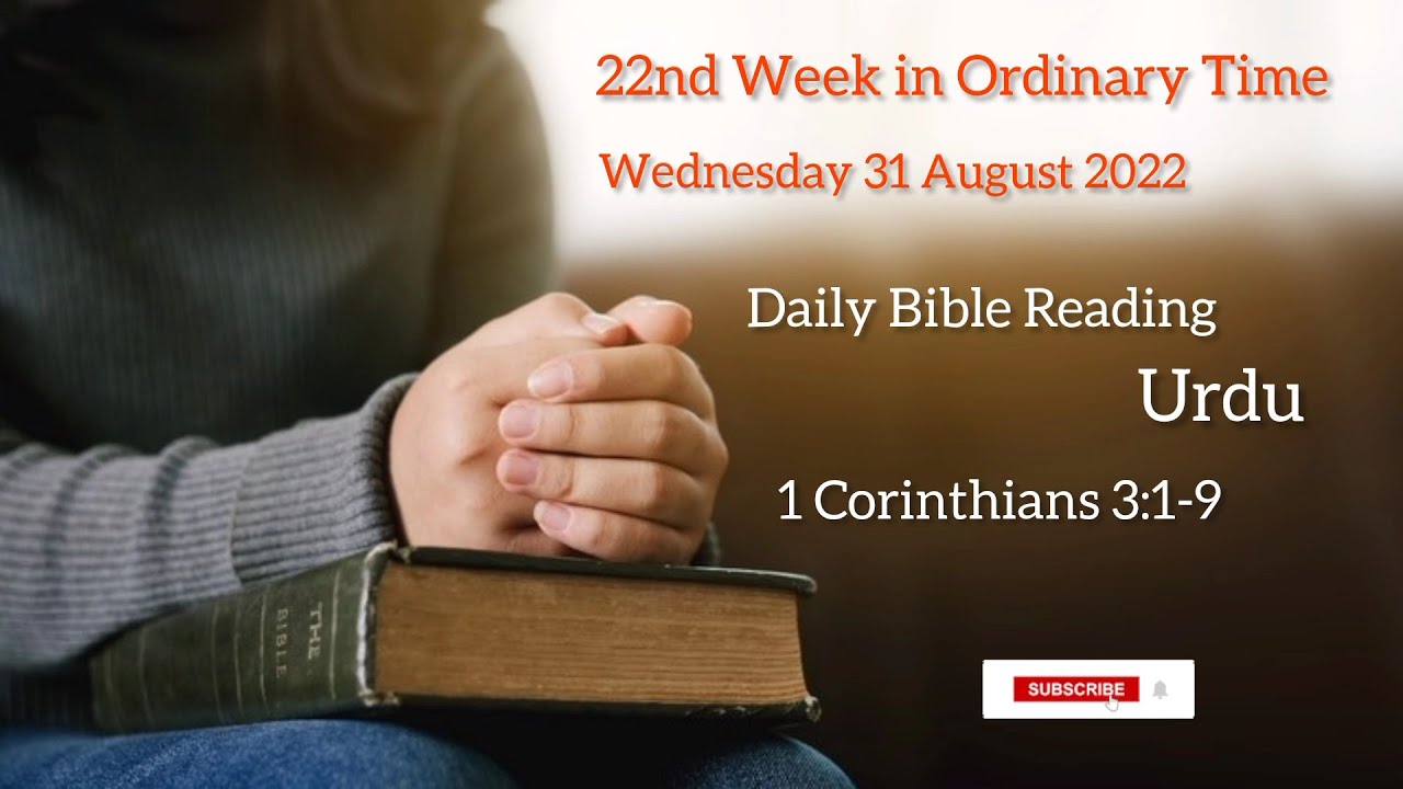 22nd Week in Ordinary Time | Daily Bible Reading |Wednesday 31 Aug 2022 ...