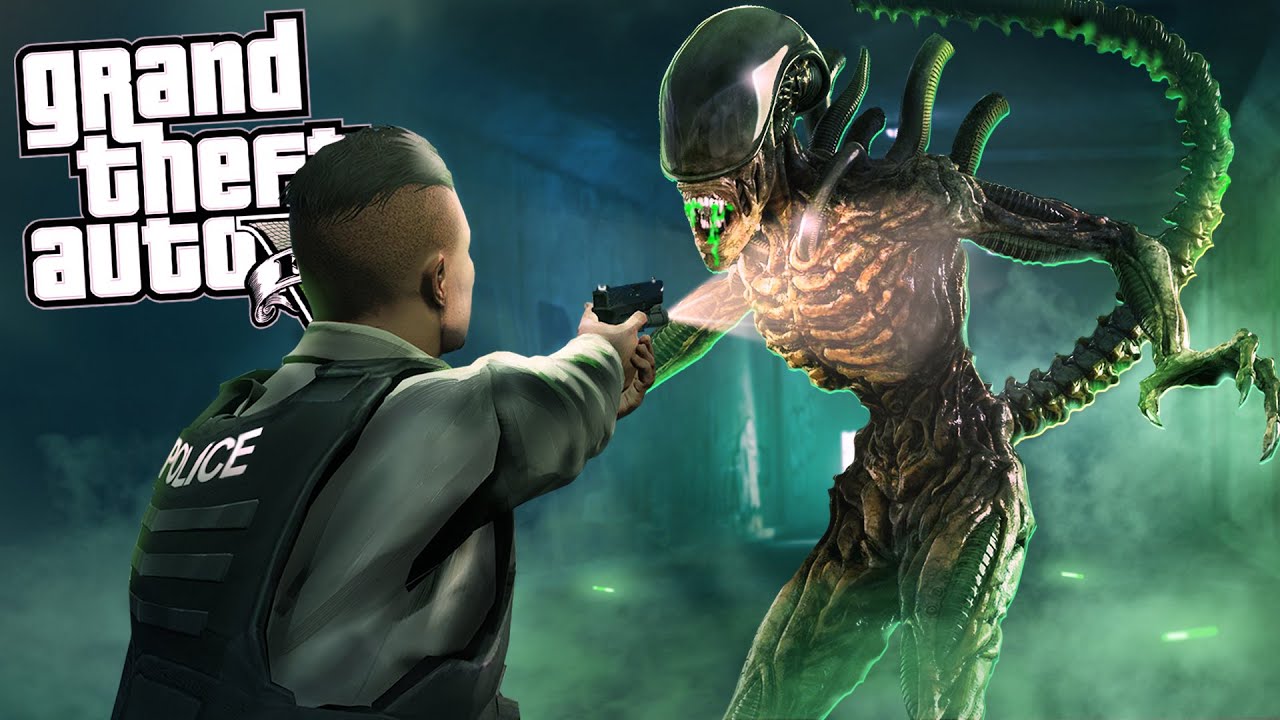I Became ALIEN XENOMORPH in GTA 5 RP! - YouTube