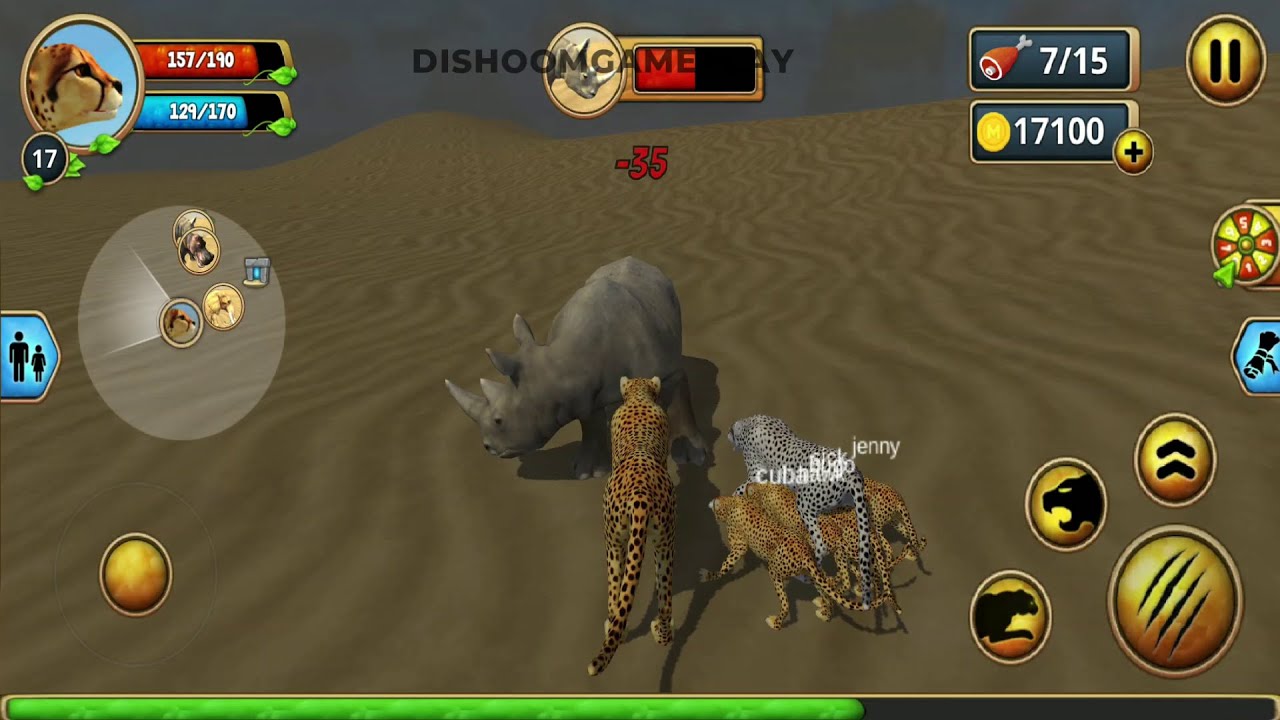 Cheetah Family Sim - Animal Simulator Cheetah Vs Lion, Zebra, Camel ...
